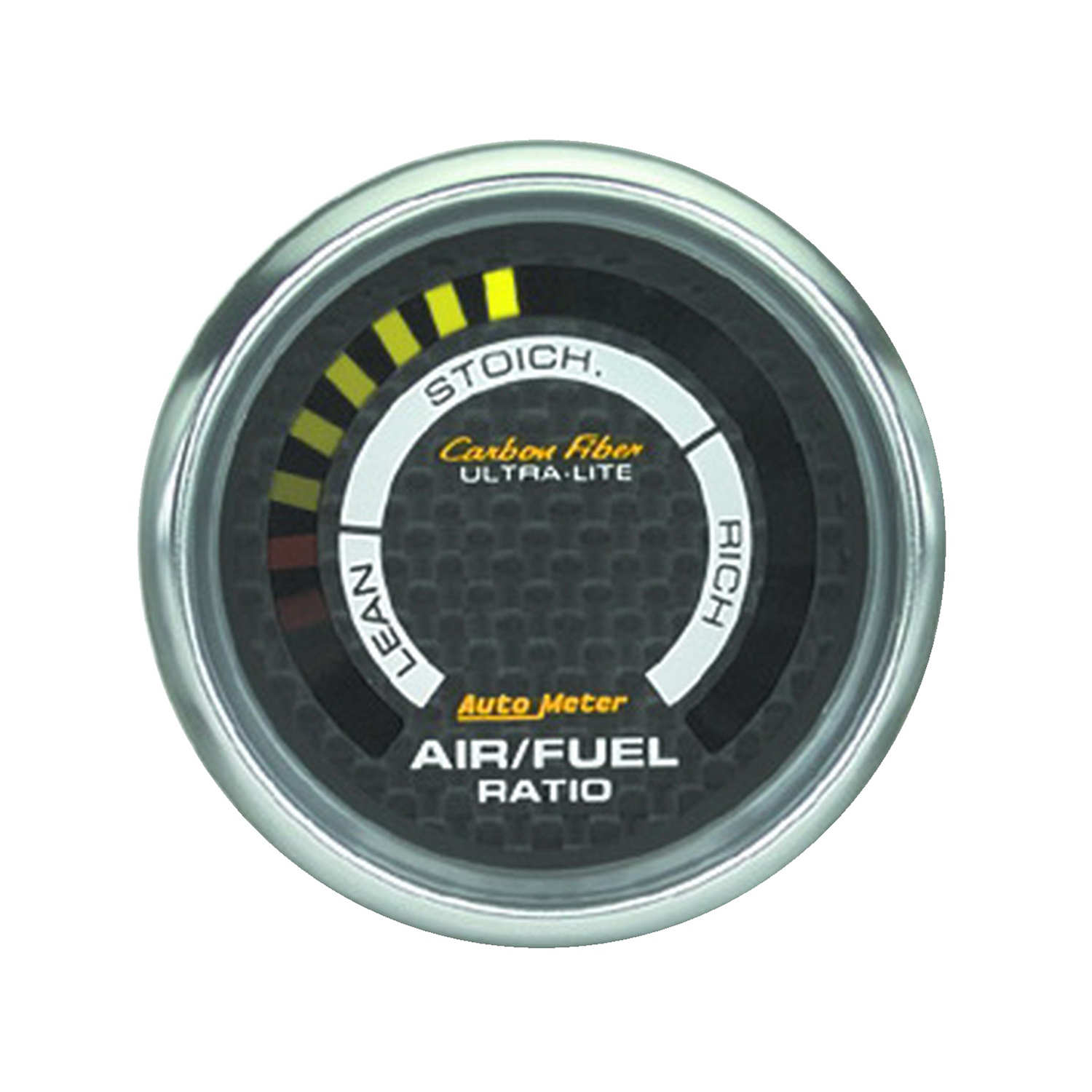 AUTOMETER Narrowband Air/Fuel Ratio AFR Gauge 2 1/16", Lean-Rich, LED Array, Carbon Fibre